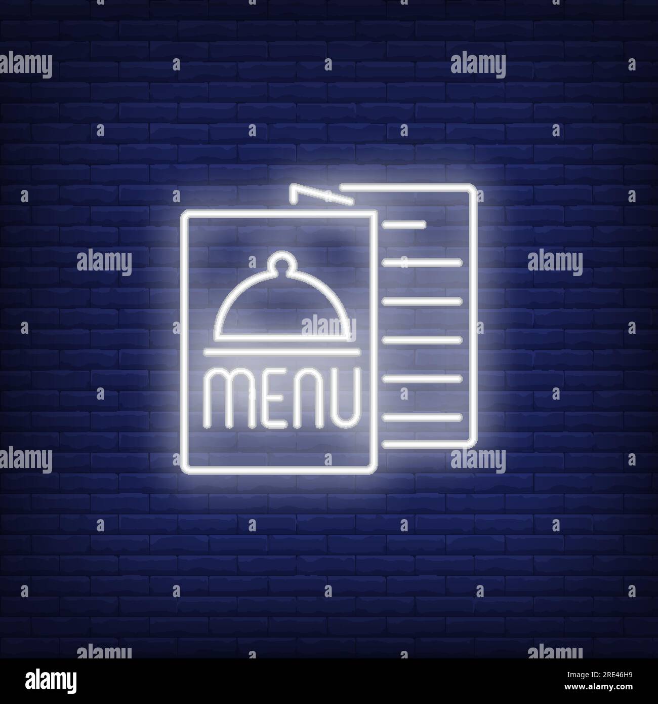 Menu neon sign Stock Vector Image & Art - Alamy