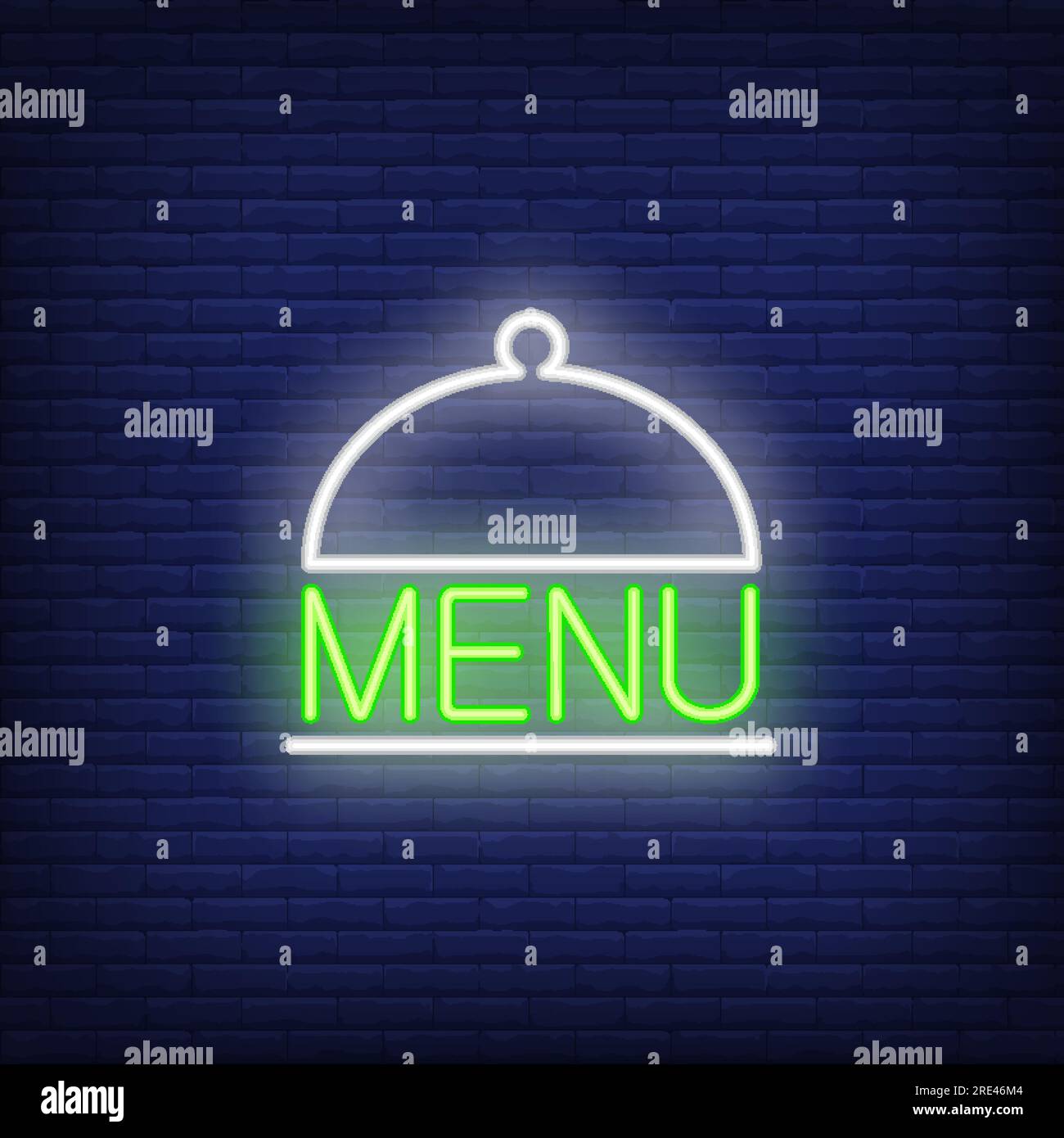 Restaurant menu neon sign Stock Vector Image & Art - Alamy