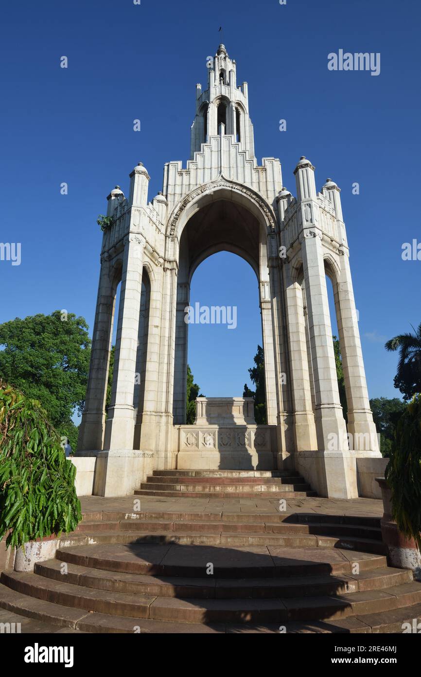 Victoria Memorial. Large canopy made of Italian limestone, dedicated to ...