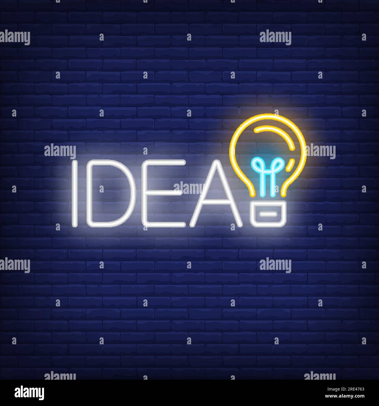 Idea neon sign Stock Vector Image & Art - Alamy