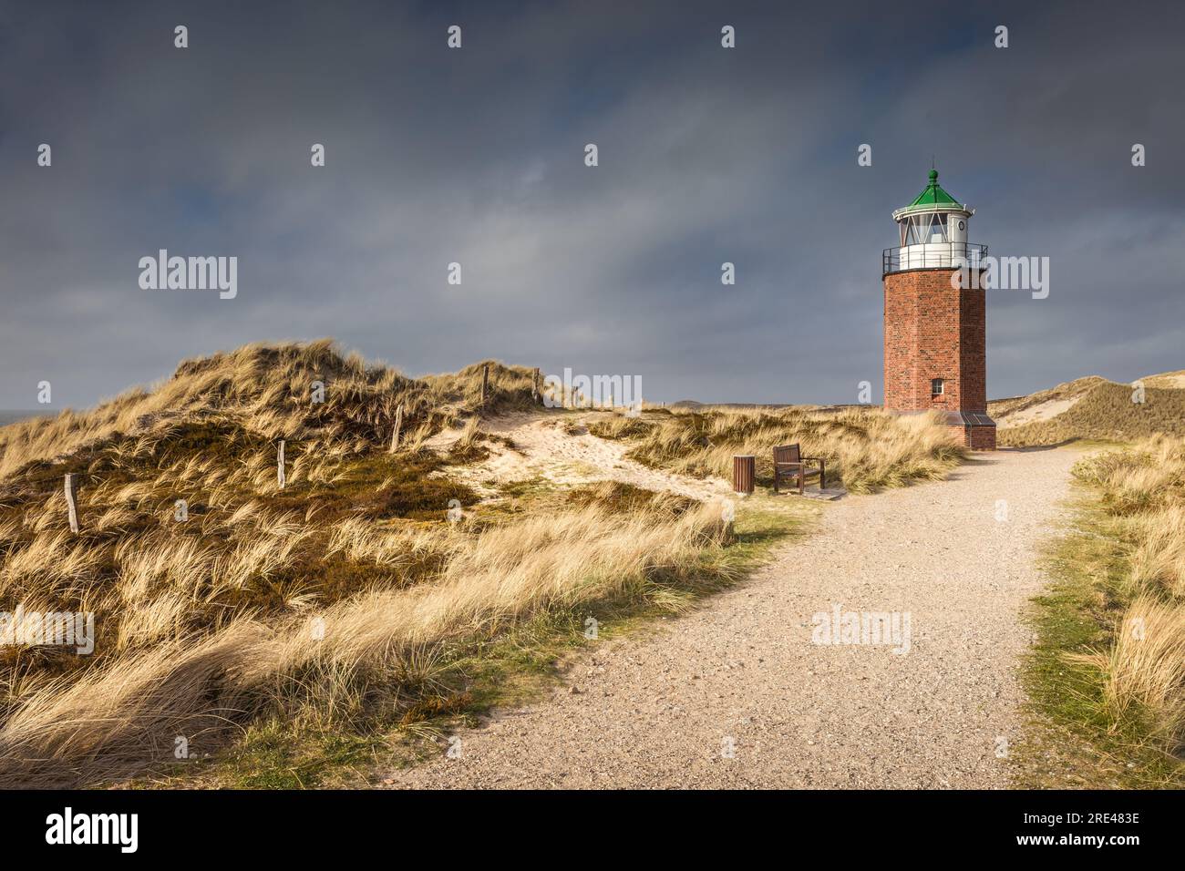 geography / travel, Germany, Schleswig-Holstein, Kampen, lighthouse red ...