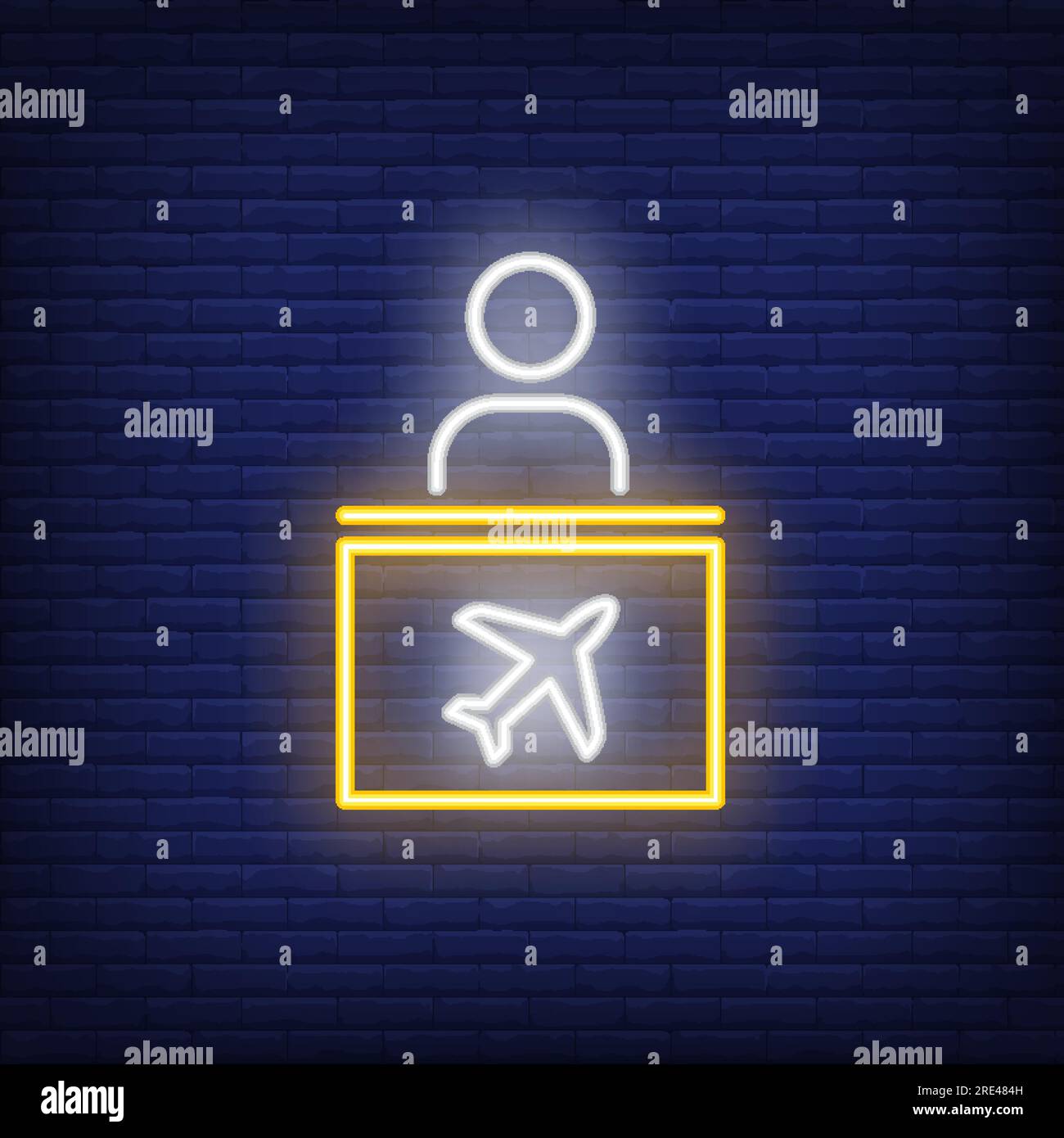 Information desk neon sign Stock Vector Image & Art - Alamy