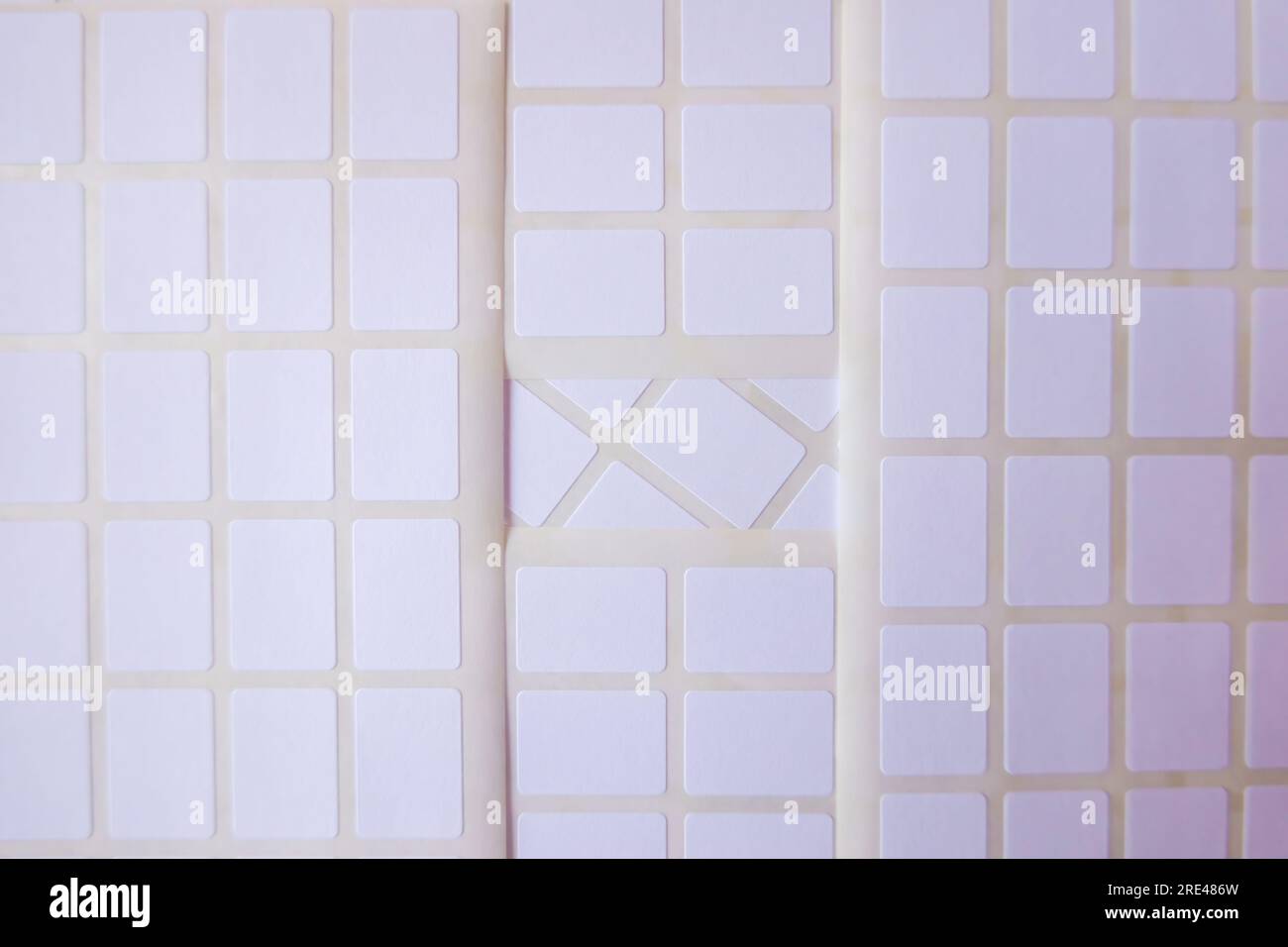 white labels isolated. Labels for direct thermal or thermal transfer ...