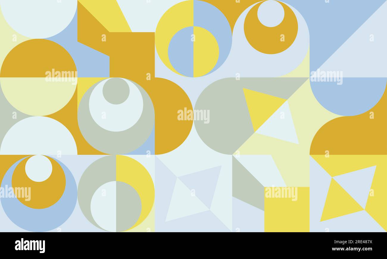 Geometric abstraction. A pattern of geometric shapes. Abstract ...