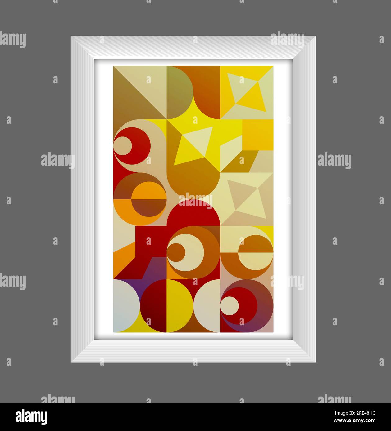 Abstract art. The idea of wall design. A painting with a colorful ...