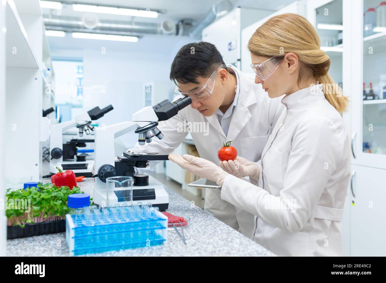 Genetic researchers dna hi-res stock photography and images - Alamy