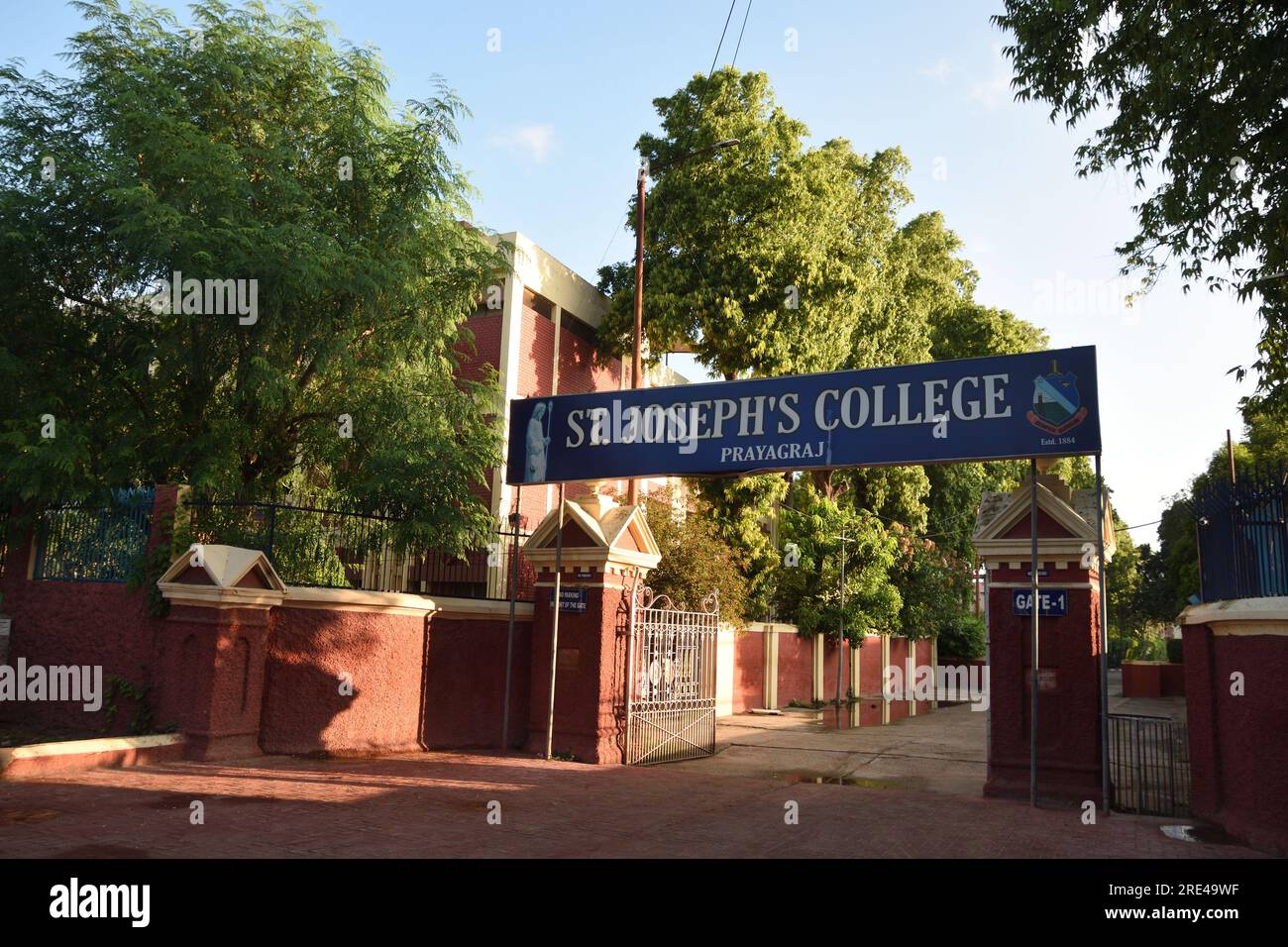 Gate number 1 of the St. Joseph's College . 2 Tashkent Marg, Civil ...