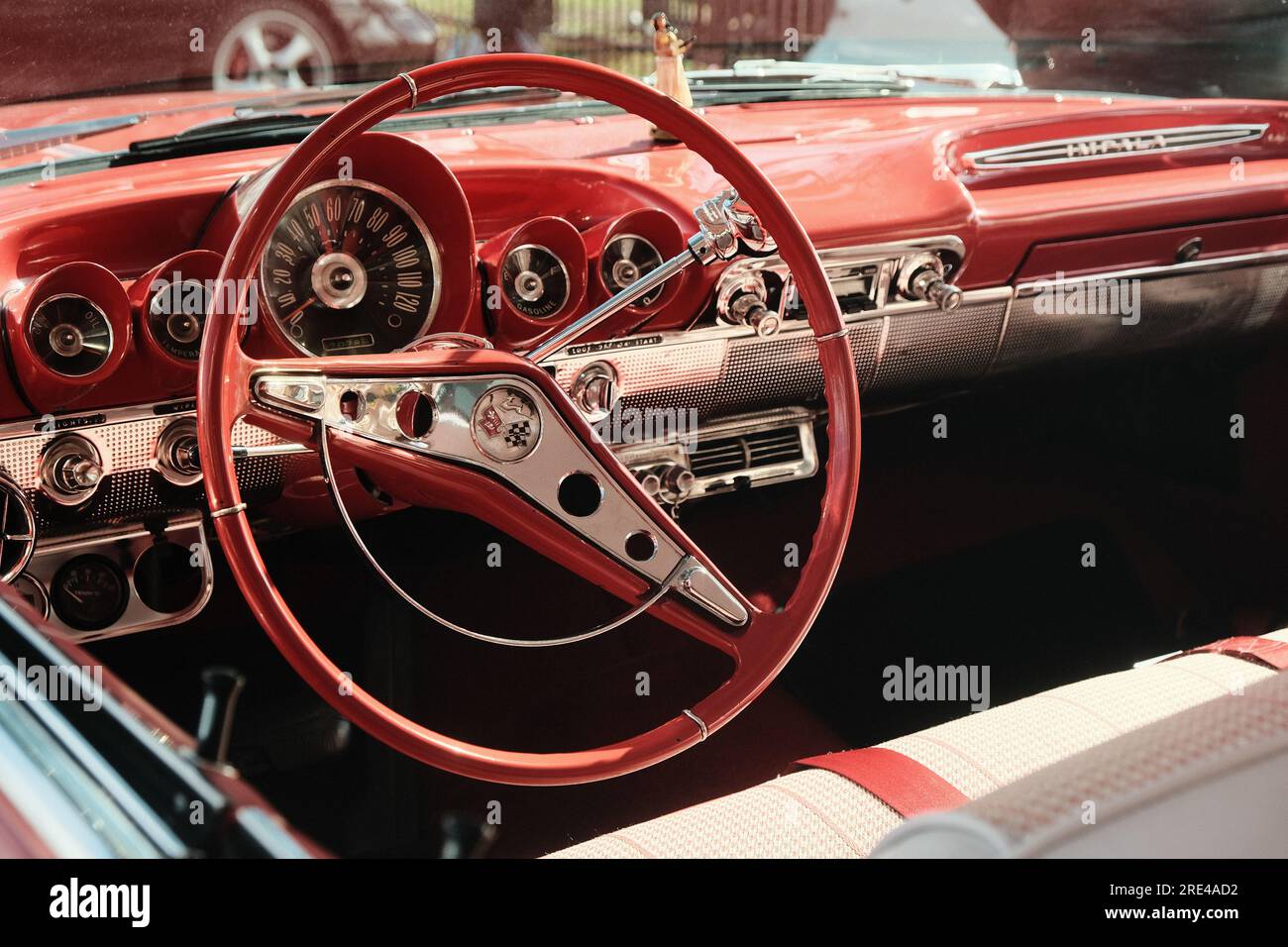Chevrolet Impala Classic Car Interior Stock Photo - Alamy