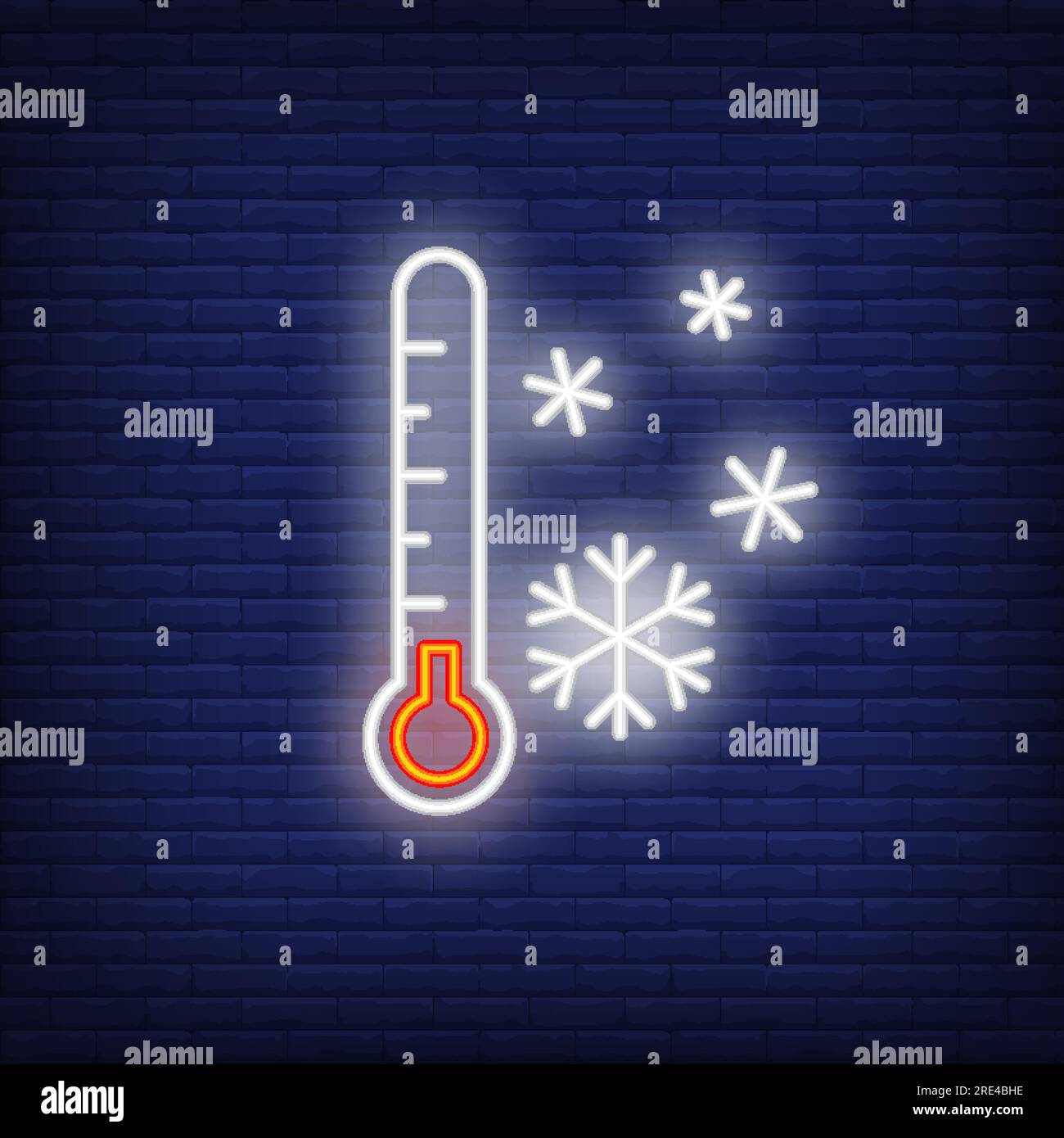 Outdoor thermometer neon sign Stock Vector Image & Art - Alamy