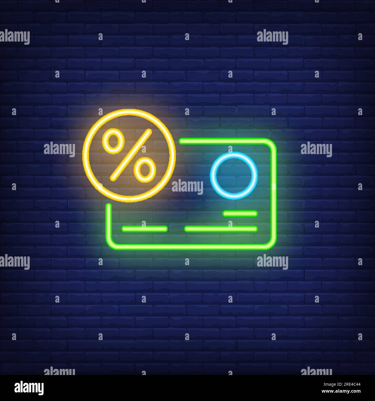 Credit card neon light Stock Vector Images - Alamy