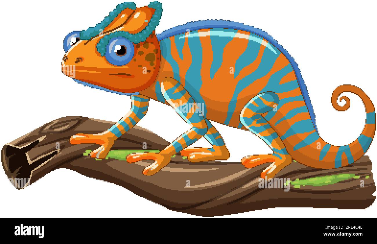 Colorful Chameleon Clipart