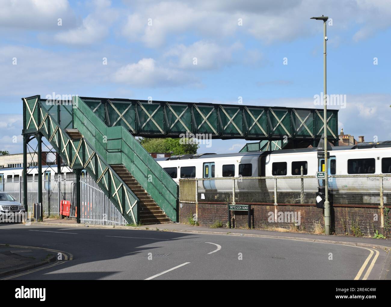 Footbridge Horley Surrey (3 of 4) 24 June 2023 Stock Photo - Alamy