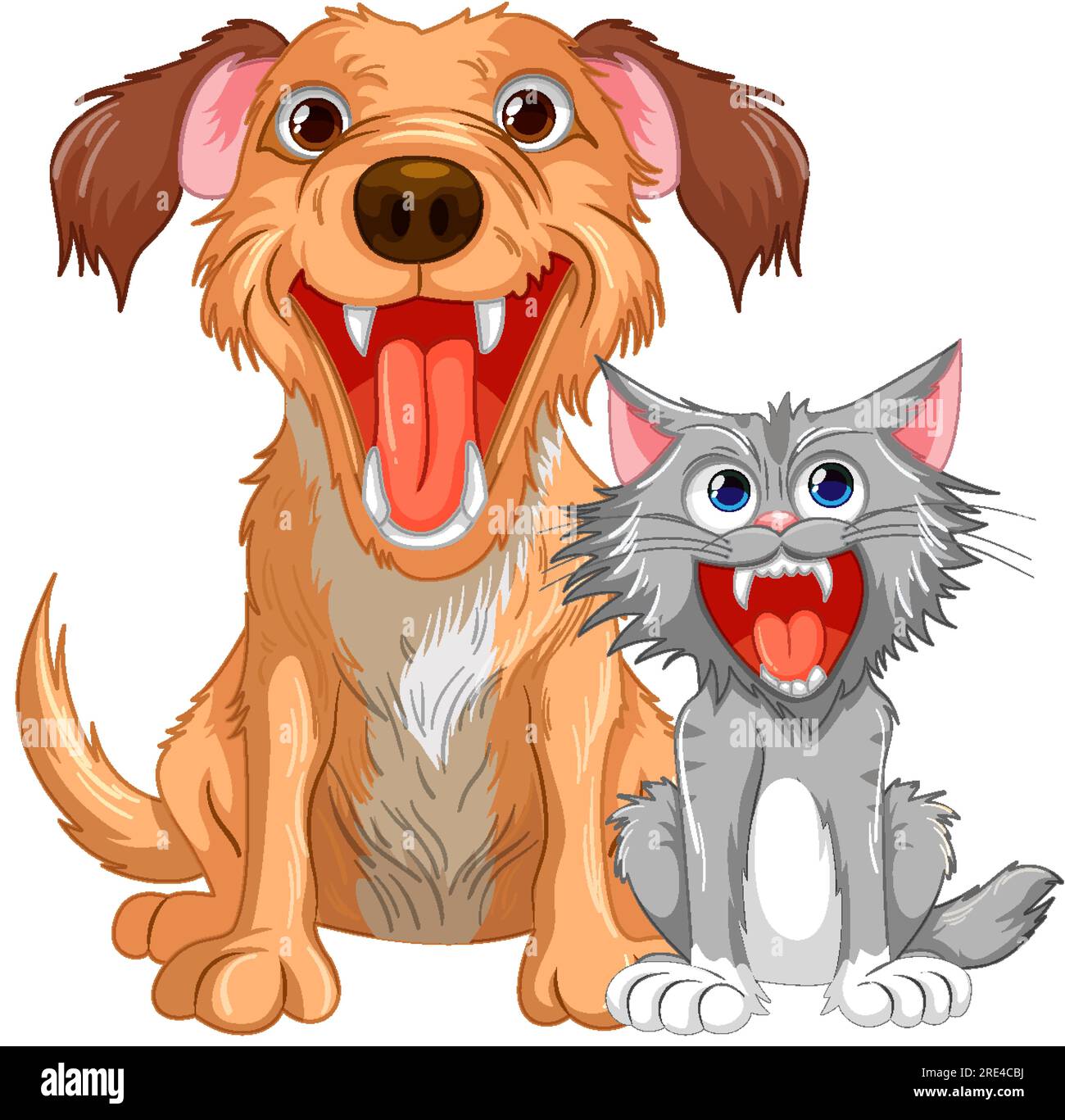 Dog Smile Teeth Cartoon
