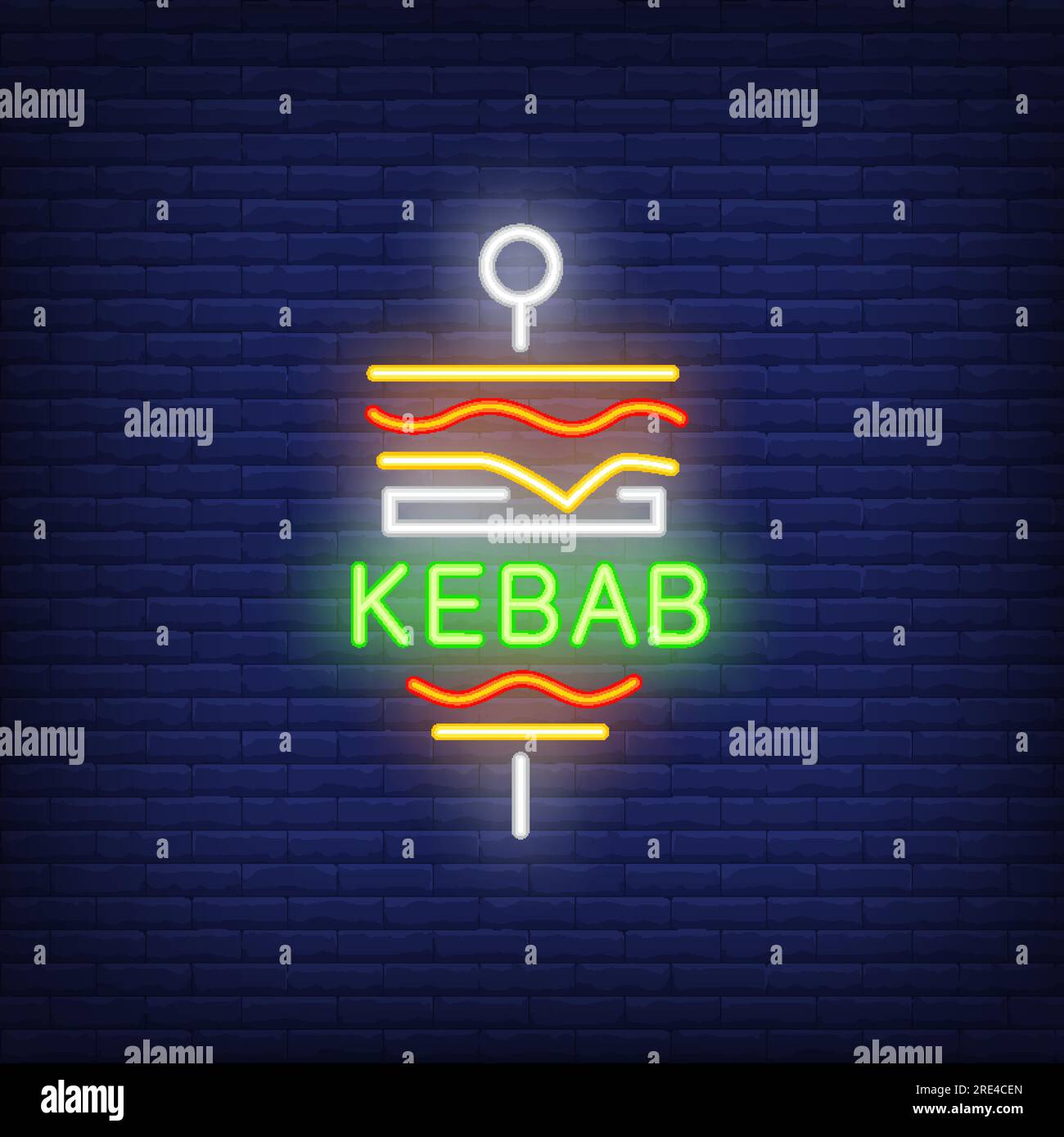 Picture kebab bar Stock Vector Images - Alamy
