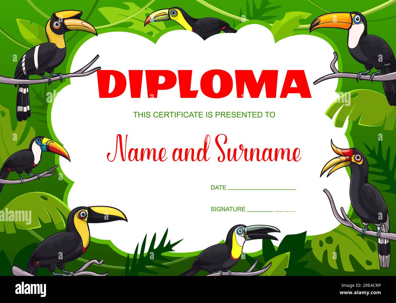 Kids diploma certificate background design hi-res stock photography and ...