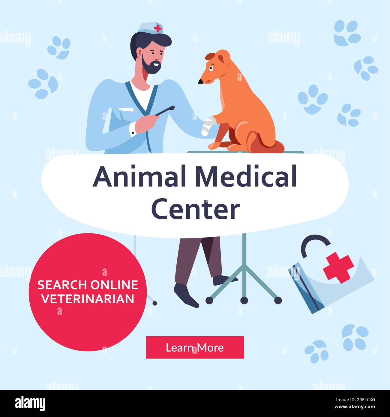 Veterinary diagnostics Stock Vector Images - Alamy