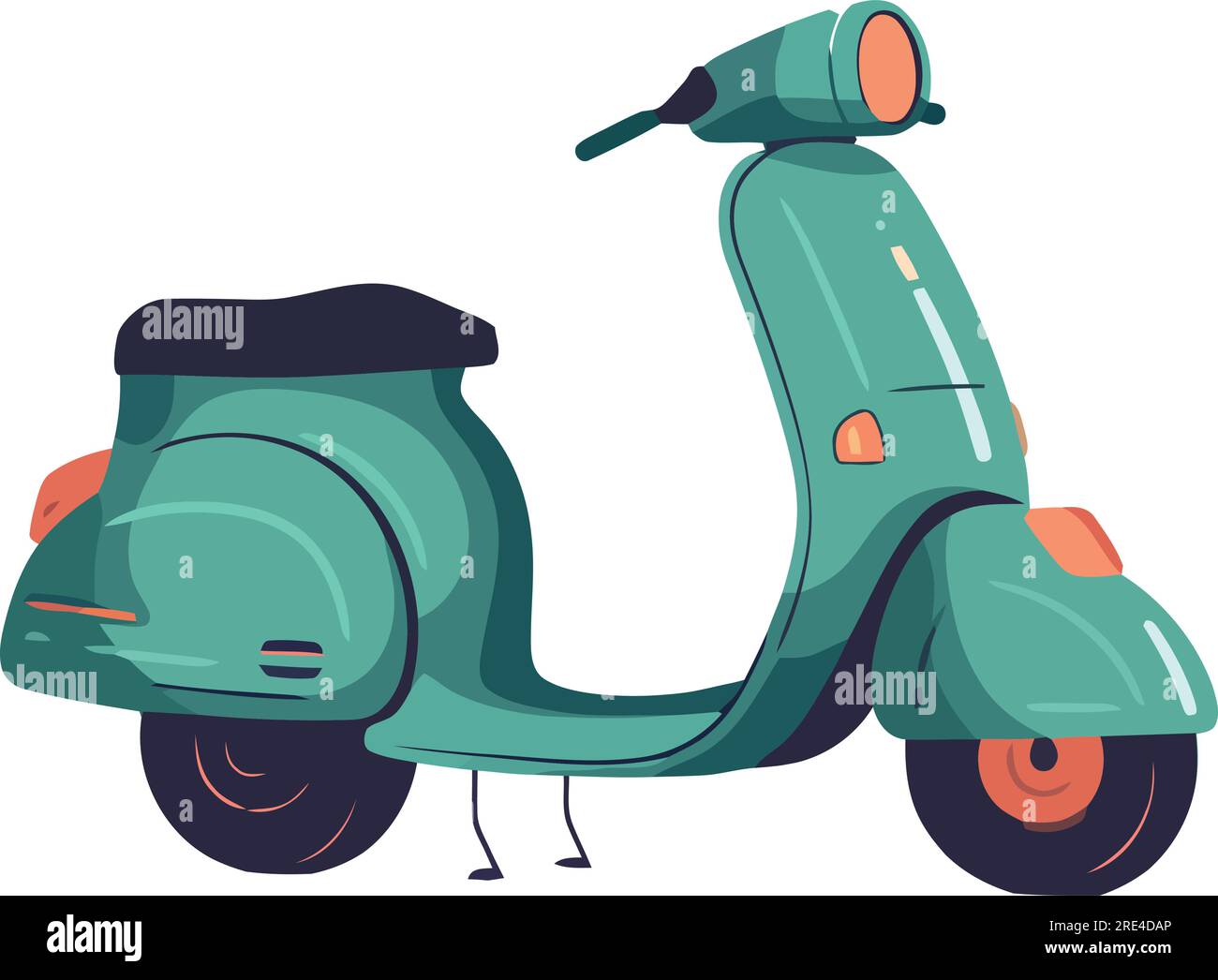 Moped freedom Stock Vector Images - Alamy