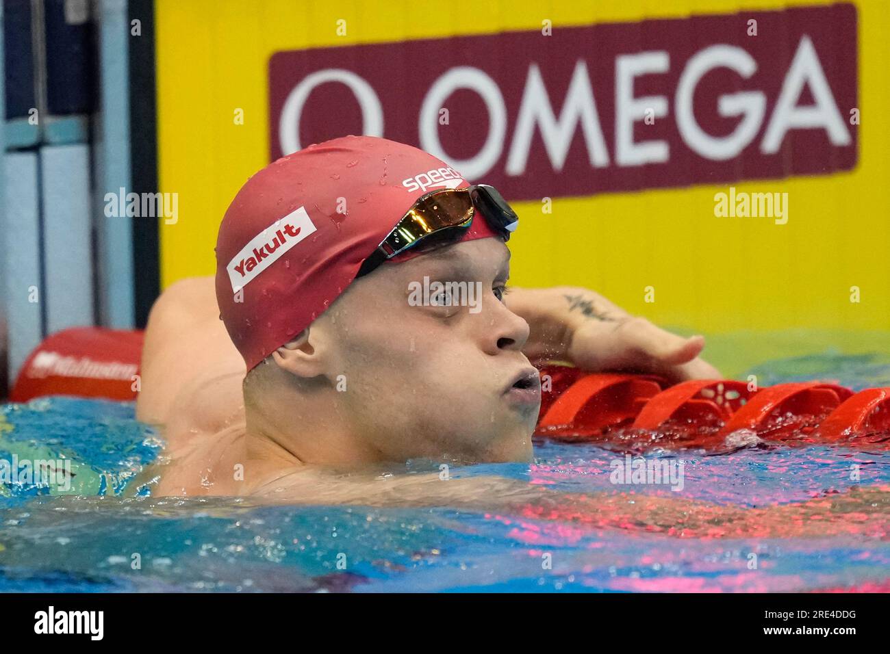 Matthew Richards of Britain competes in the Men's 200m freestyle finals ...