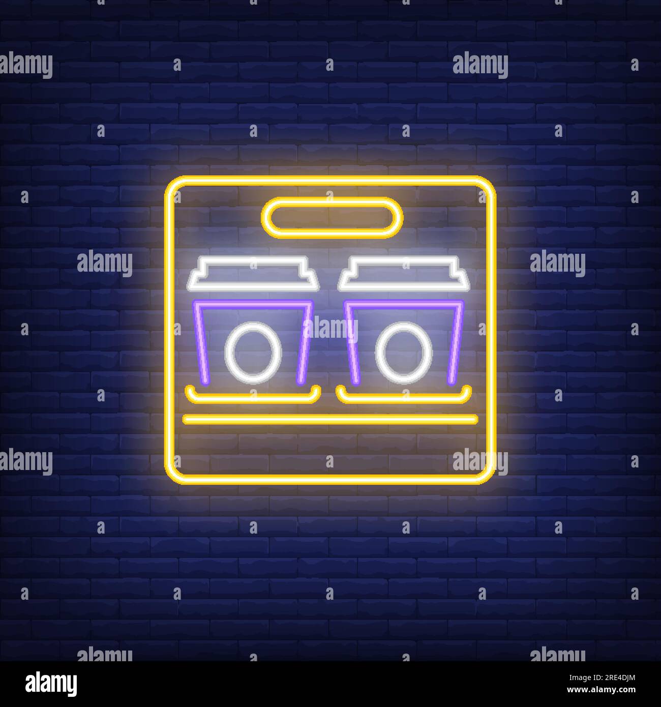 Coffee outdoor neon sign Stock Vector Image & Art - Alamy