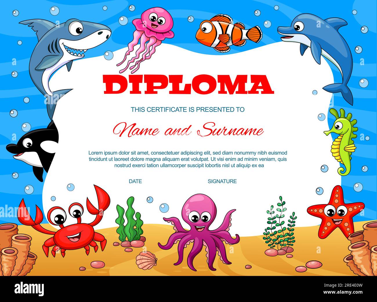 Cartoon sea hi-res stock photography and images - Alamy