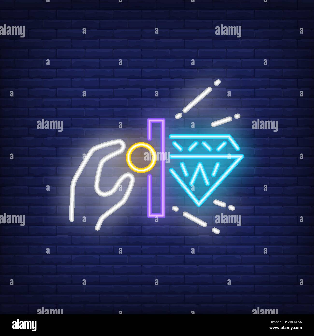 Neon good luck sign hi-res stock photography and images - Alamy