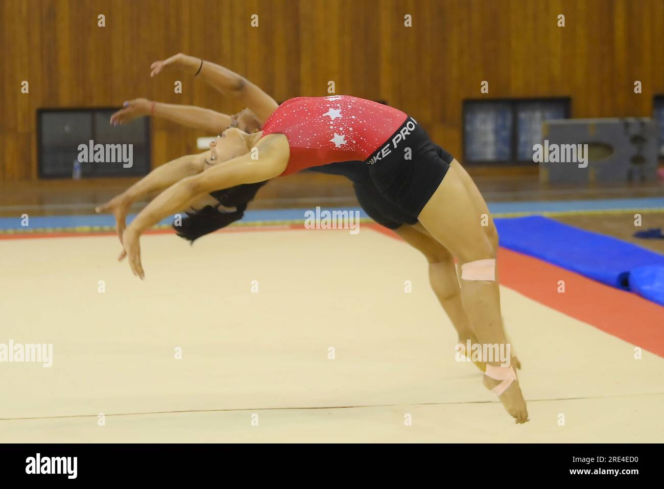 Olympian gymnast Dipa karmakar practicing hard under the eyes of ...