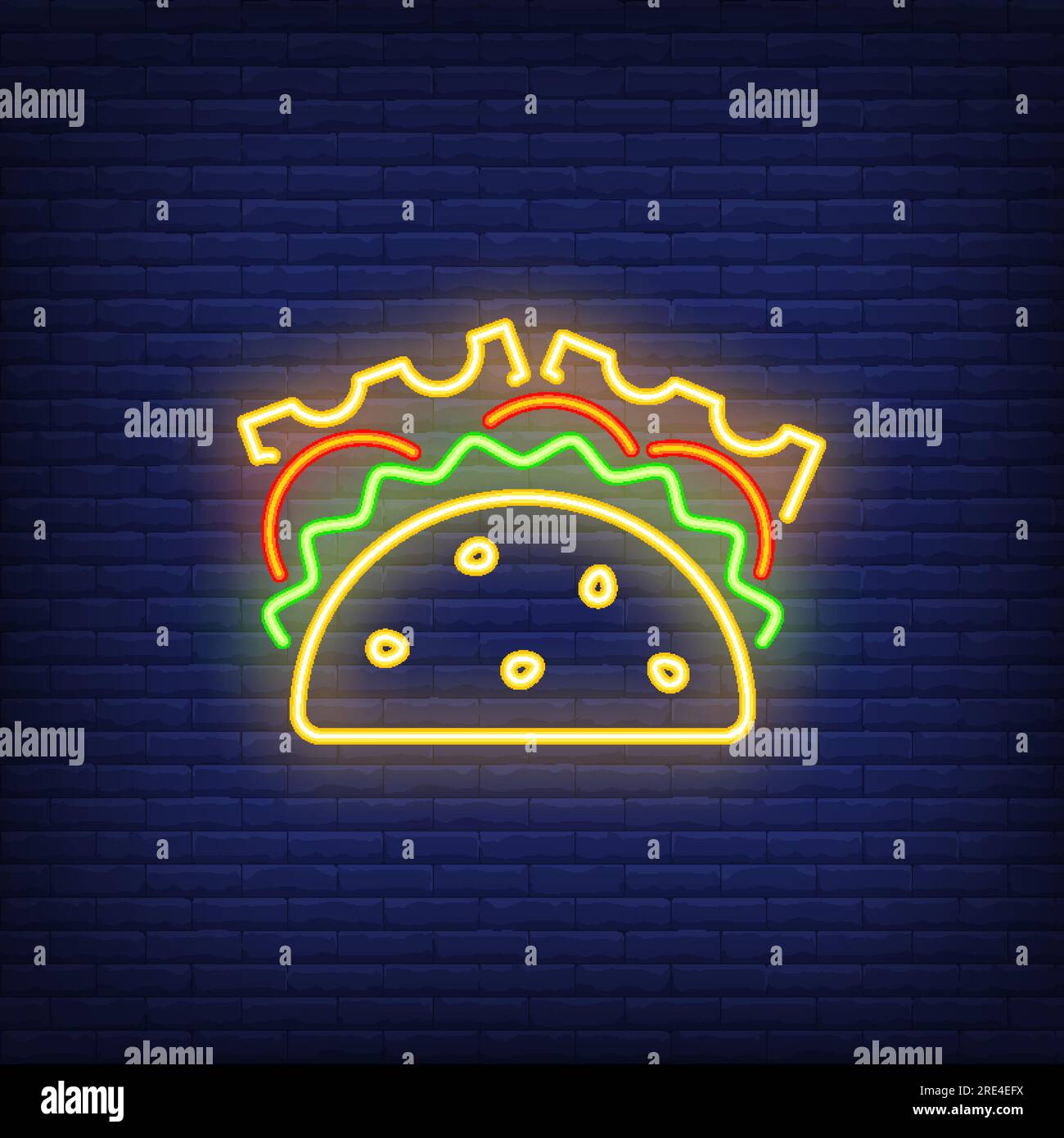 Taco neon sign Stock Vector Image & Art - Alamy