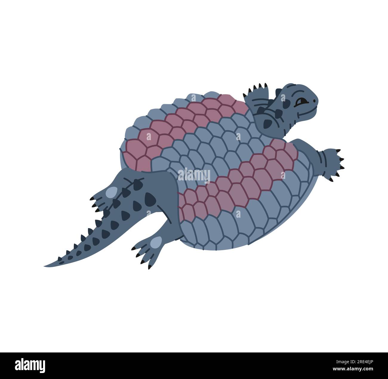 Genode dinosaur cartoon crocodile character. Swimming dinosaur cartoon ...