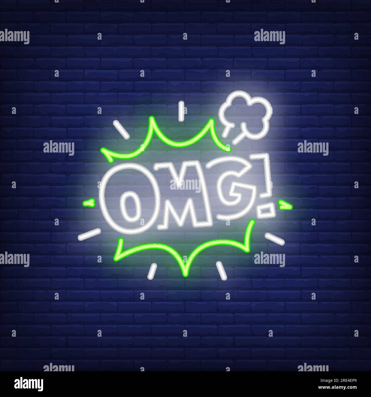 OMG neon sign Stock Vector Image & Art - Alamy