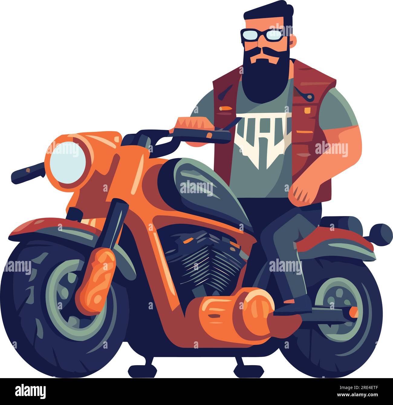 Man driving sports motorcycle Stock Vector Images - Alamy