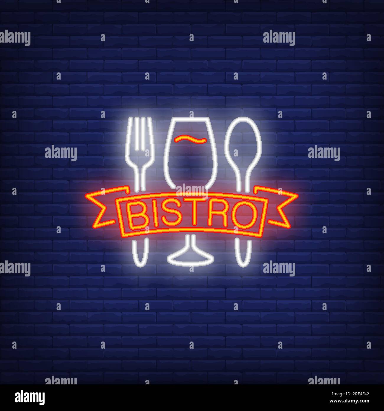 Bistro neon sign Stock Vector Image & Art - Alamy