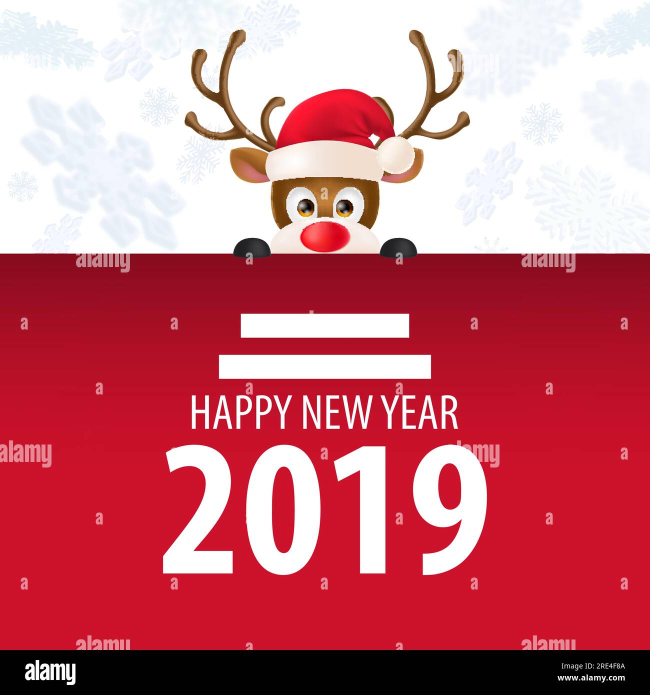 Reindeer character lettering vector Stock Vector Images - Alamy