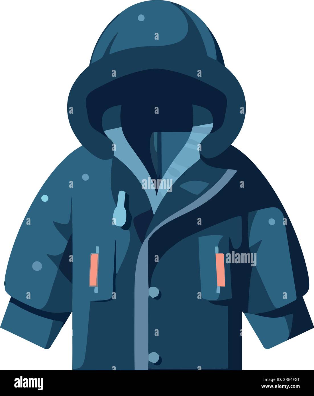 Hooded coat winter Stock Vector Images - Alamy