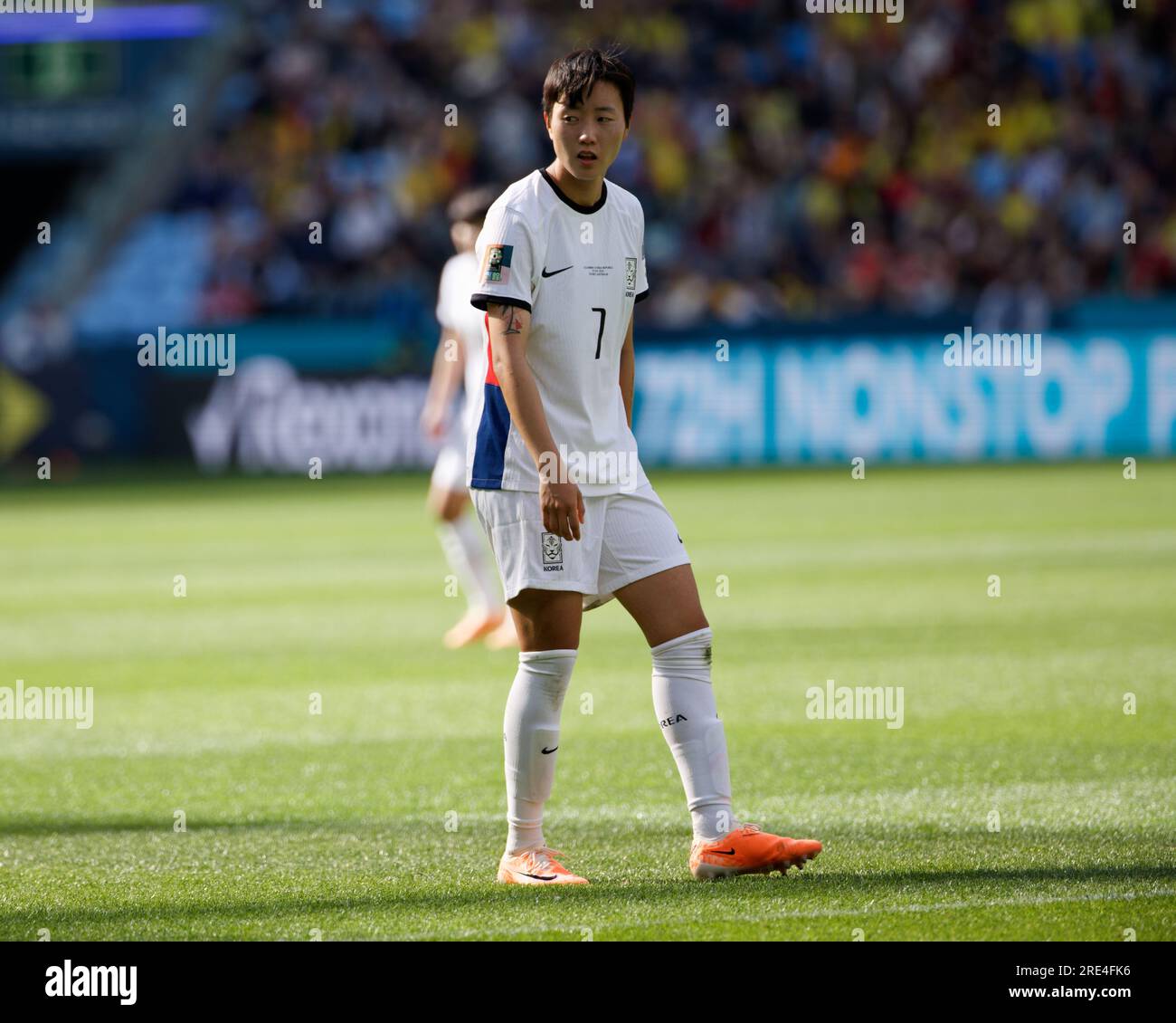 Sydney, Australia. 25th July, 2023. Hwayeon Son of Korea Republic looks ...