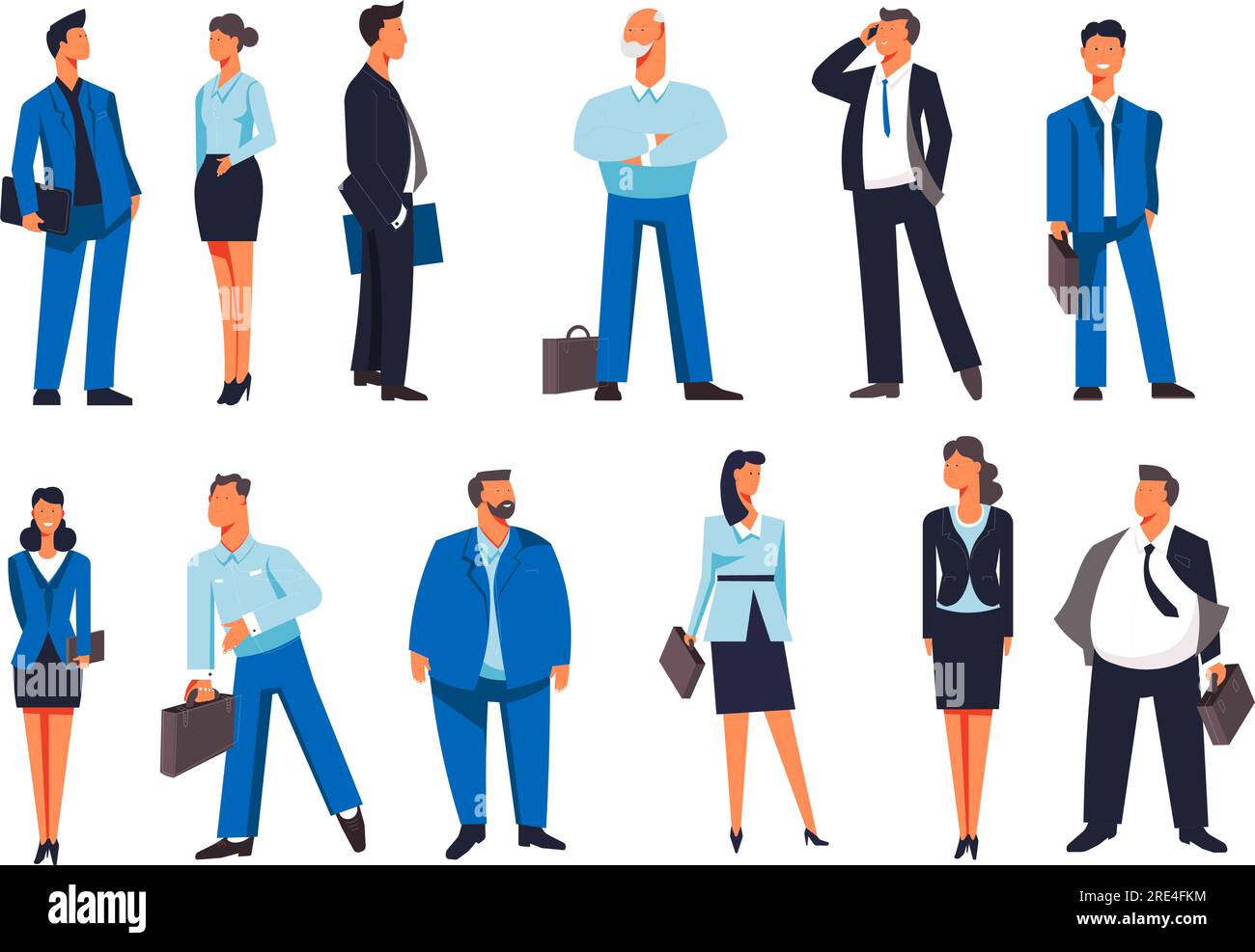 Entrepreneurs and workers wearing formal clothes and suits hi-res stock ...
