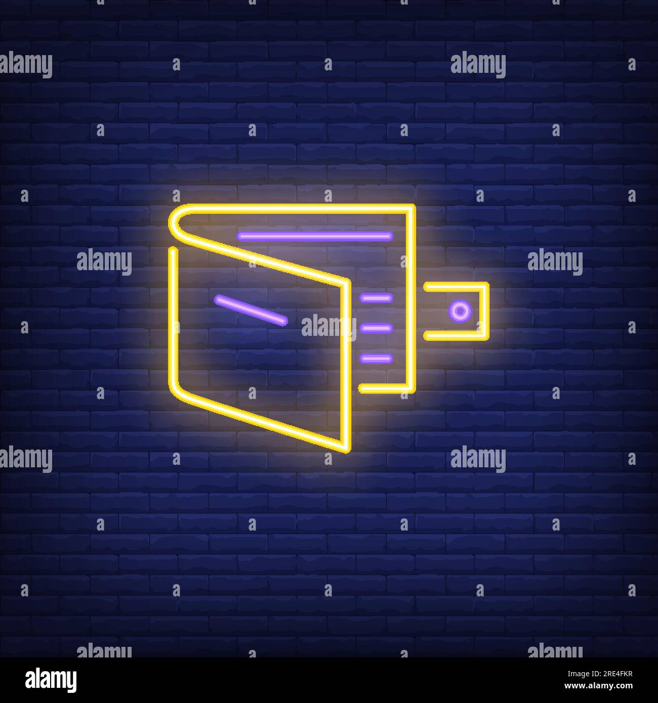 Purse neon sign Stock Vector Image & Art - Alamy