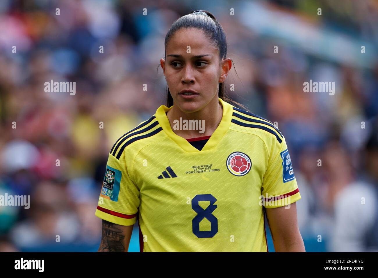 Sydney, Australia. 25th July, 2023. Marcela Restrepo of Colombia looks ...