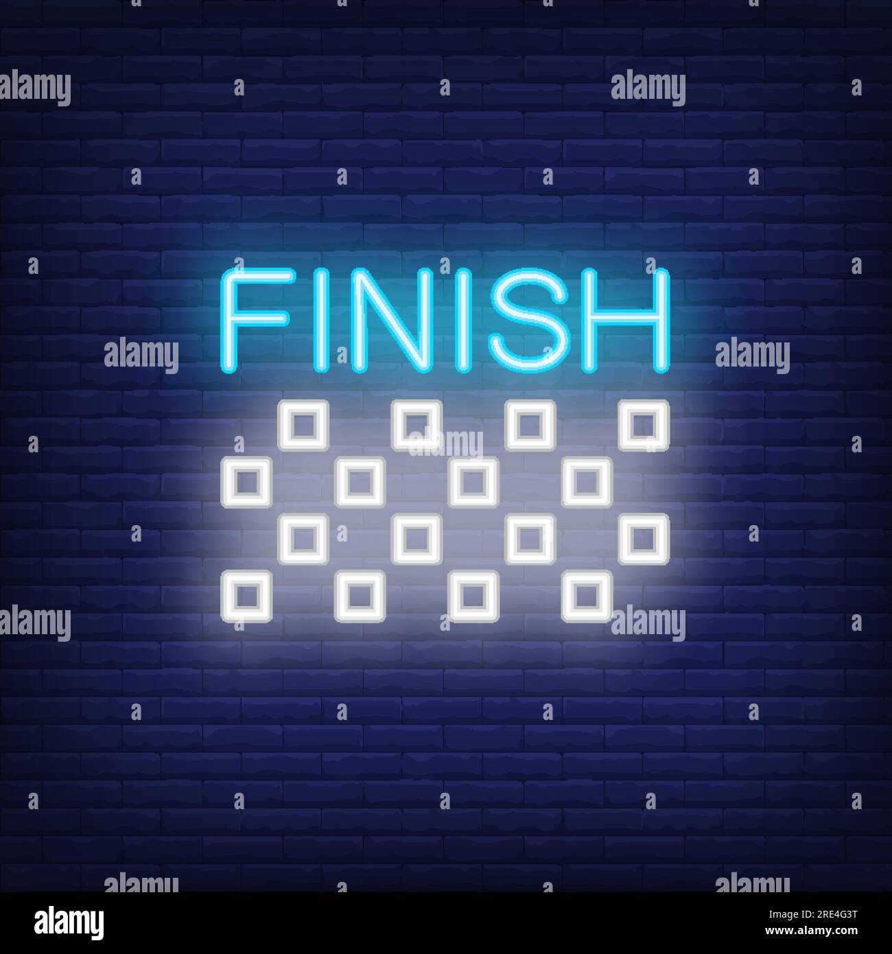 Finish line neon sign Stock Vector Image & Art - Alamy