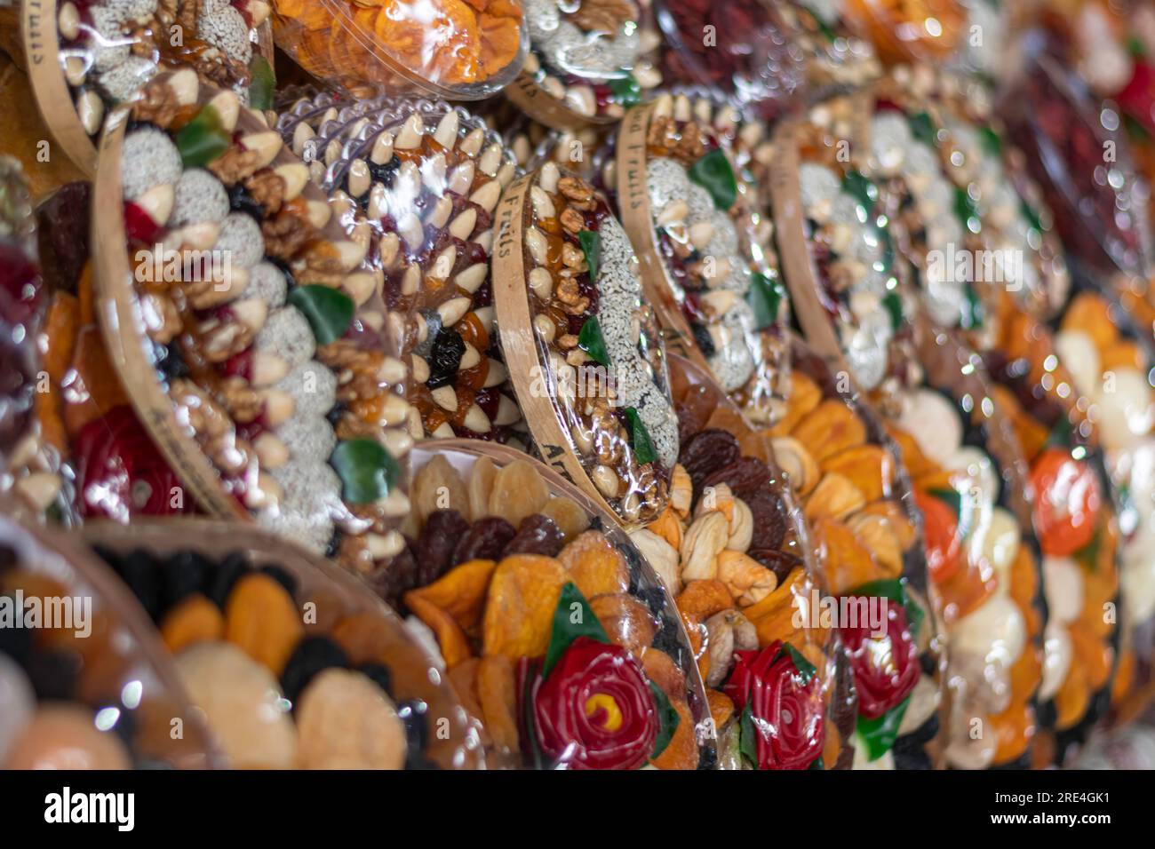 High resolution image of the colorful and fresh Armenian market with a ...