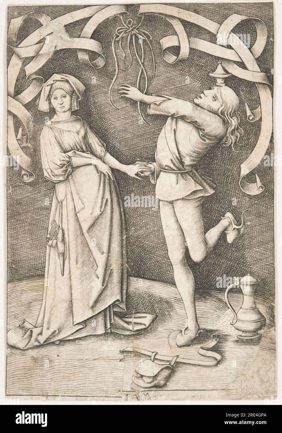The Fool and the Lady c. 1495-1503 Israhel van Meckenem (German, 1440/ ...
