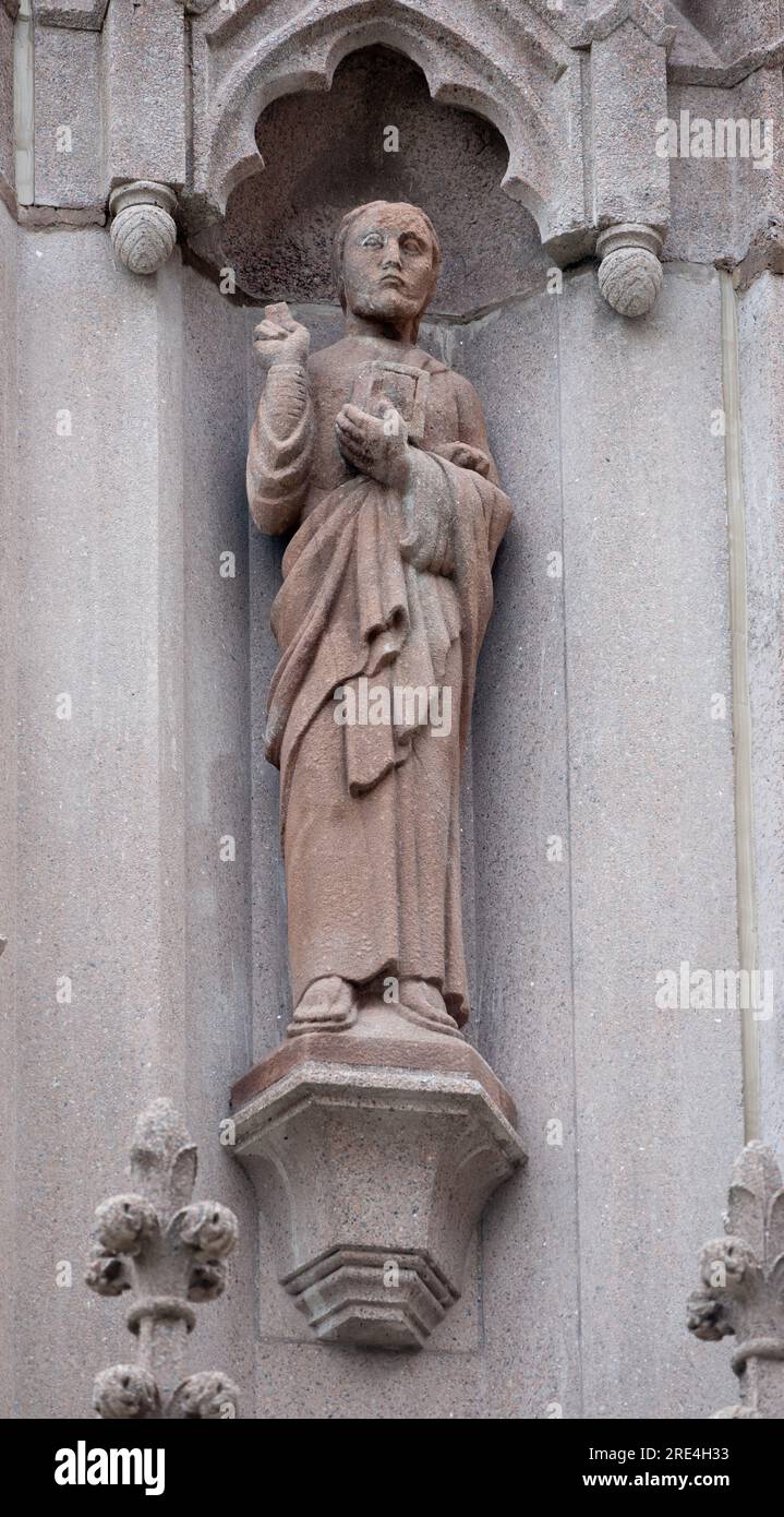 Christ statue on the renovated and relocated Coventry Cross, Coventry ...