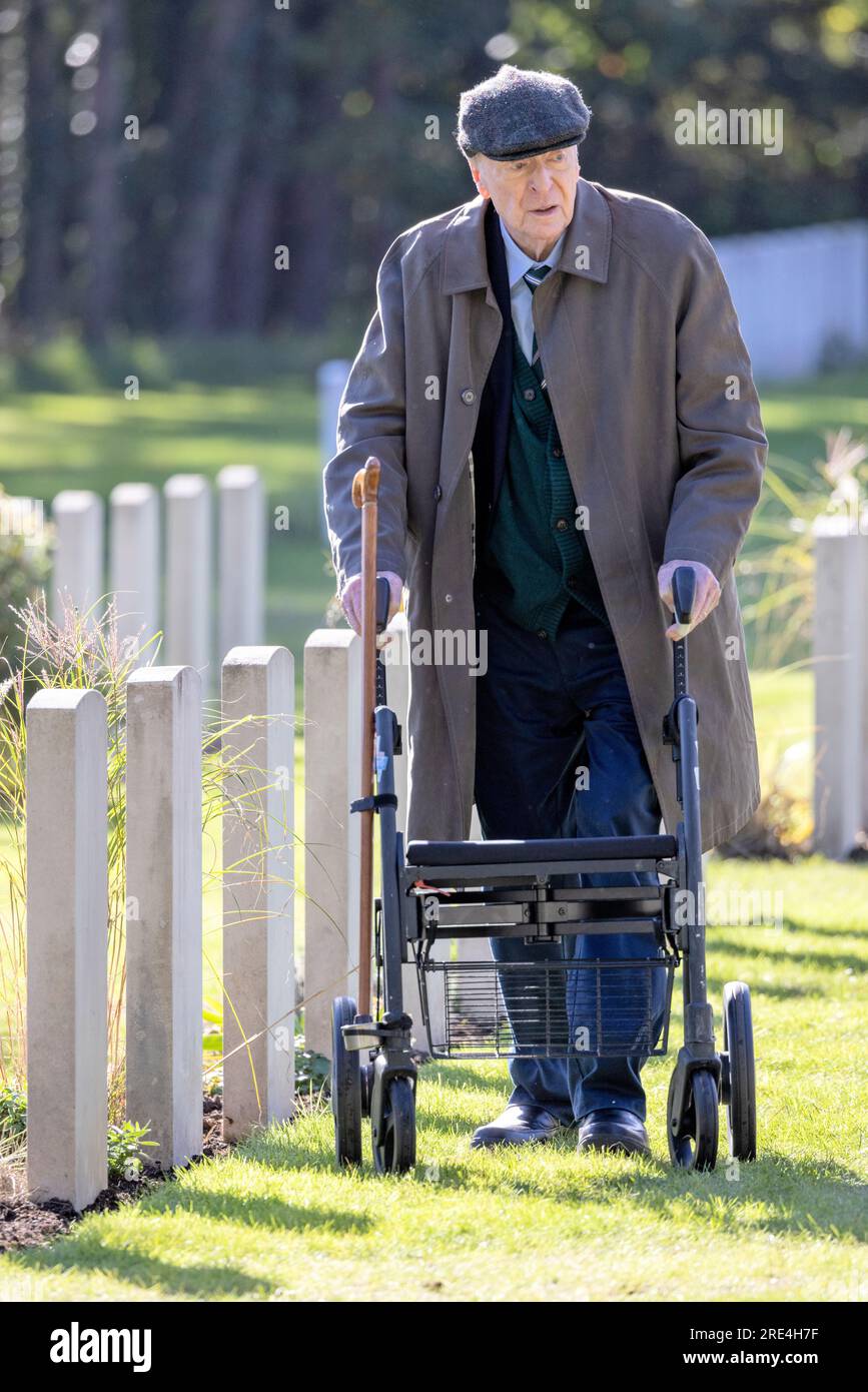 Sir Michael Caine as Bernard Jordan in The Great Escaper on location at ...