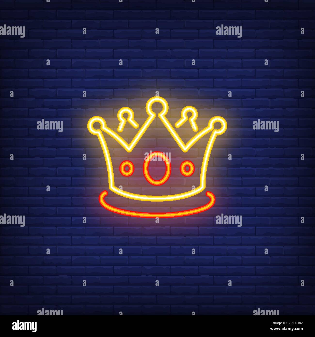 Crown neon sign Stock Vector Image & Art - Alamy