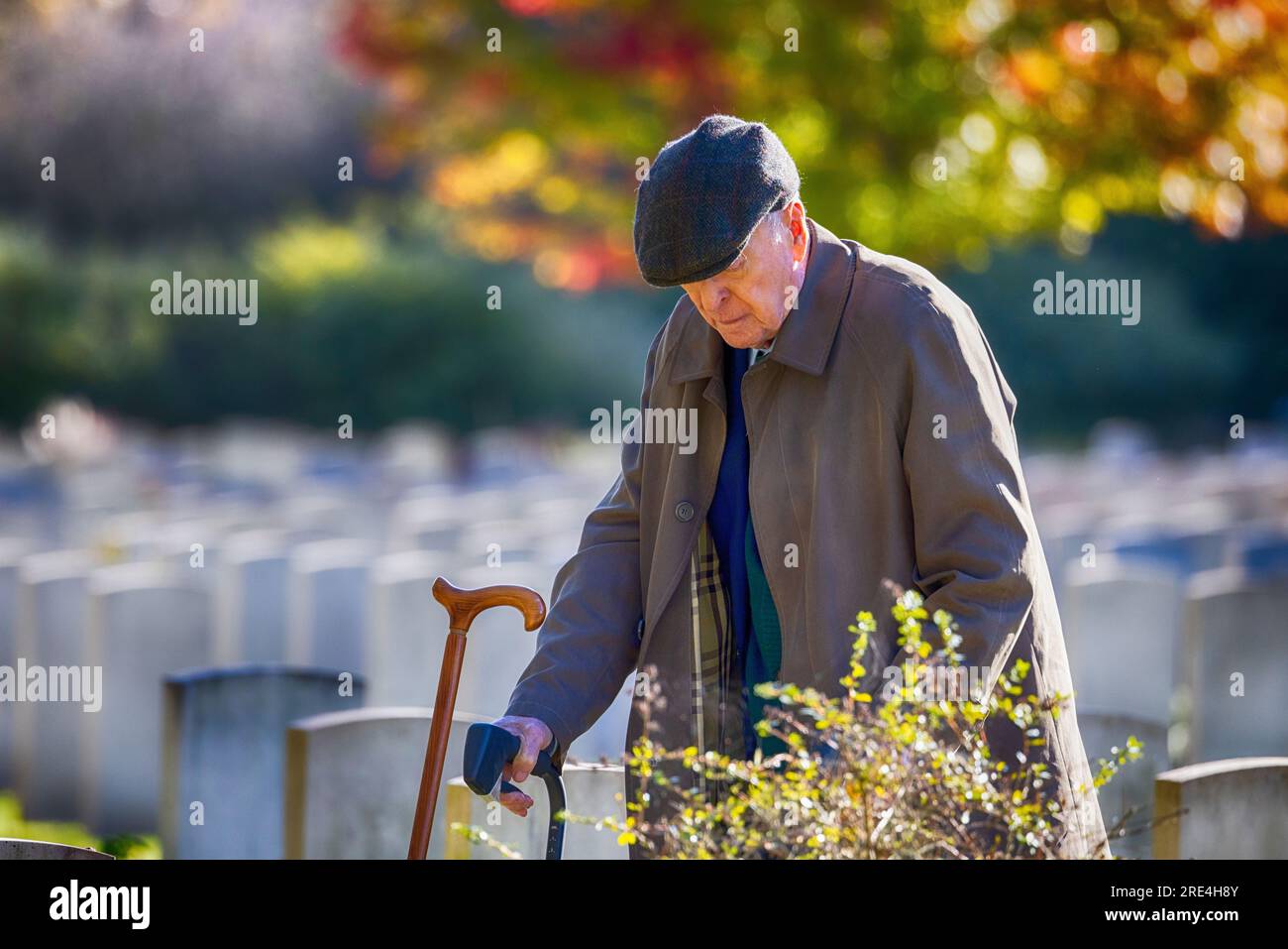 Sir Michael Caine as Bernard Jordan in The Great Escaper on location at ...