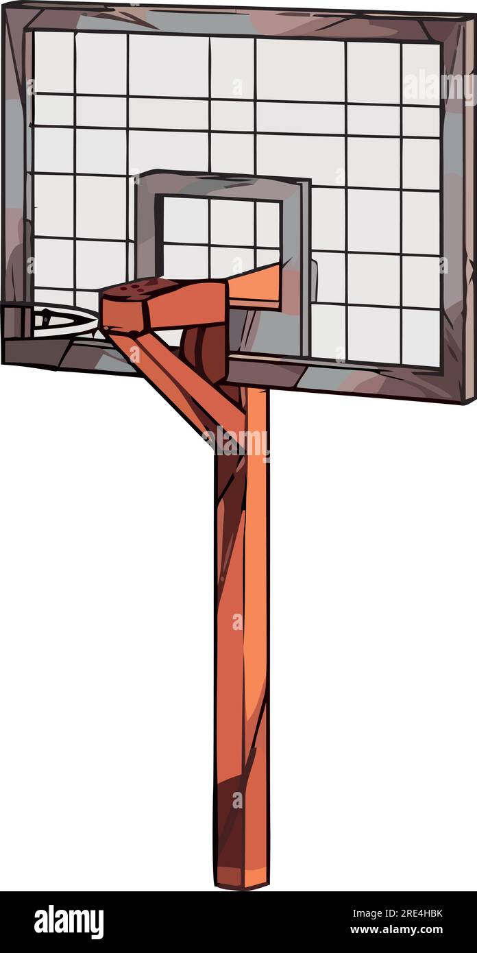 Basketball basket on playground Cut Out Stock Images & Pictures - Alamy