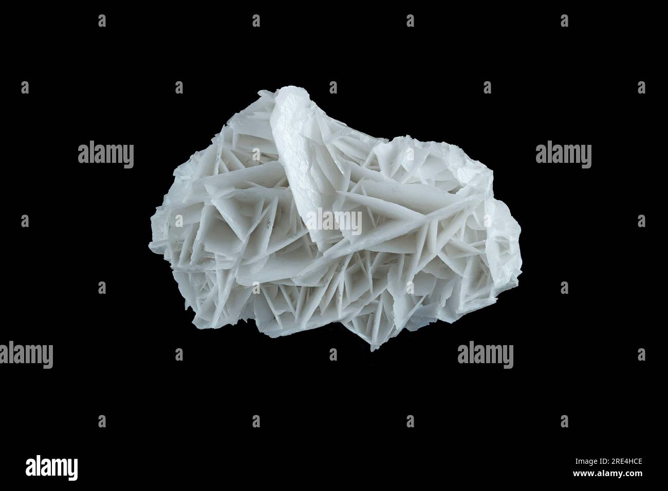 White rose calcite Stock Photo - Alamy