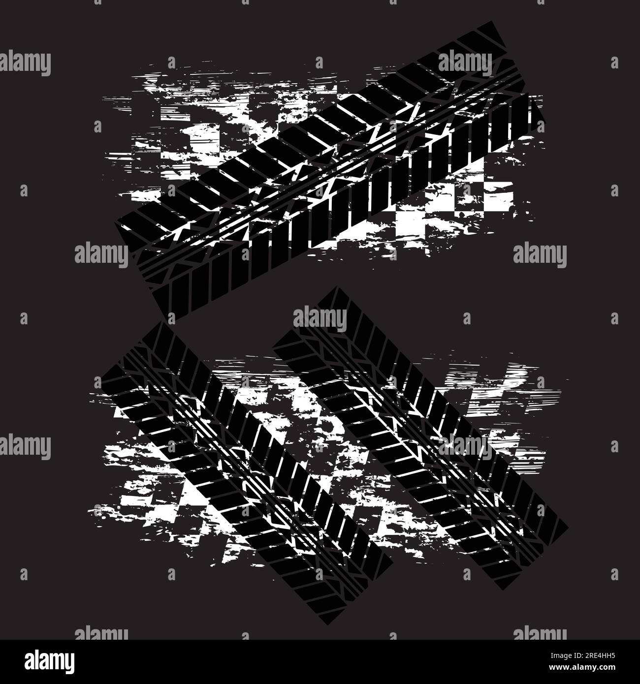 Sport flags grunge silhouettes tire tracks Stock Vector Image & Art - Alamy