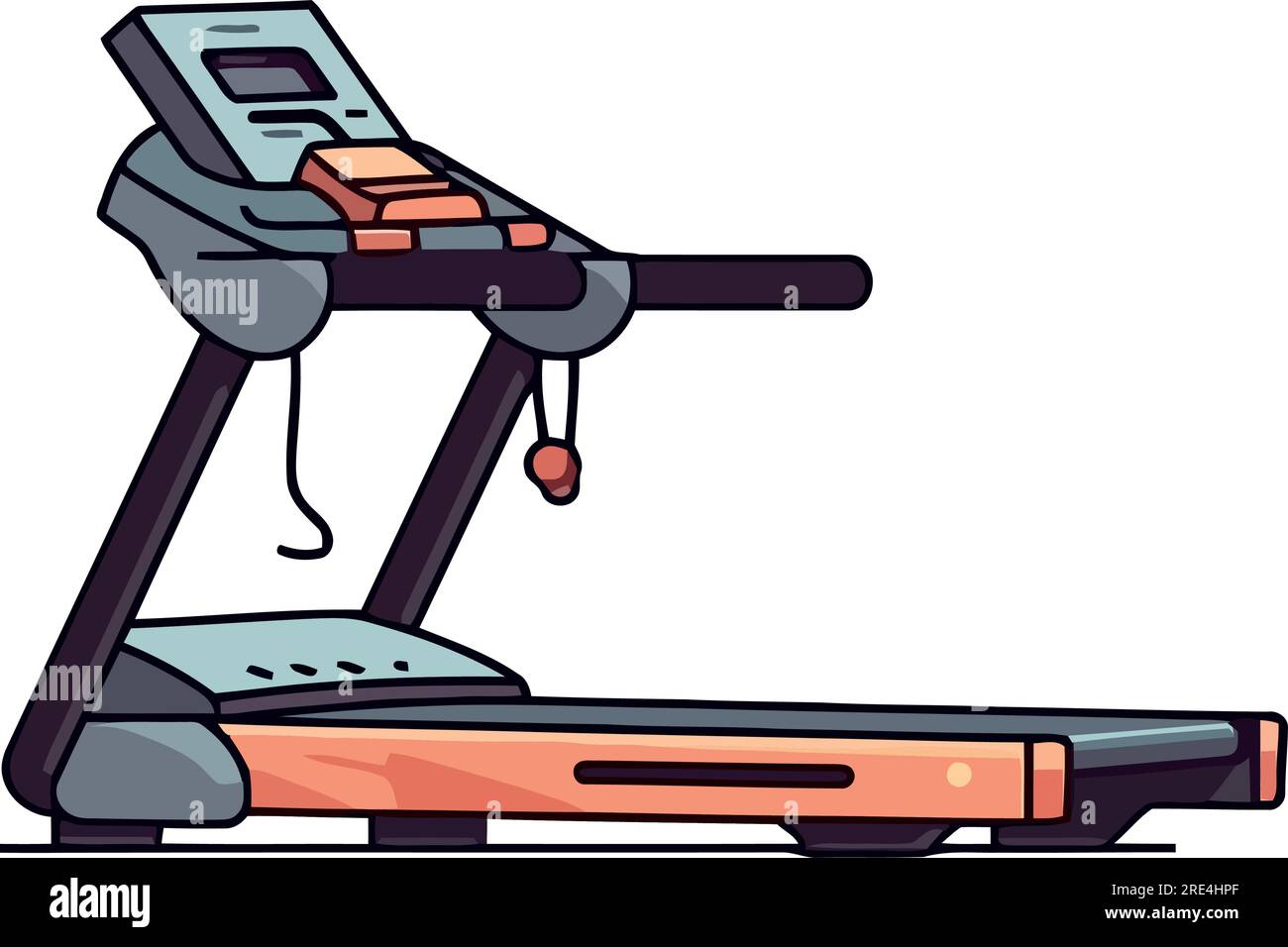treadmill vector illustration over white Stock Vector Image & Art - Alamy