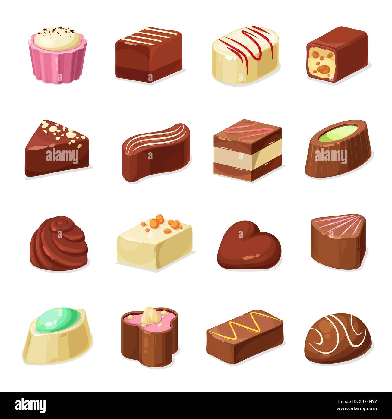 Candy with sugar coating Stock Vector Images - Alamy