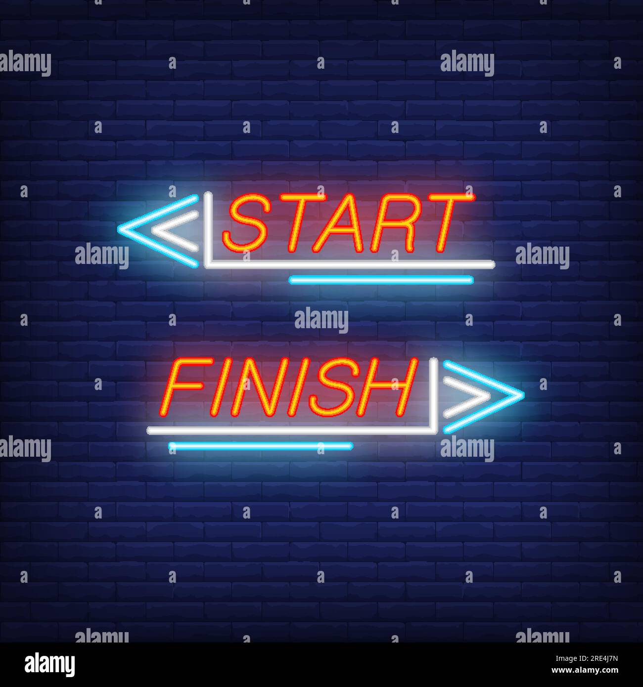 Start and finish neon sign Stock Vector Image & Art - Alamy Start and finish neon sign Stock Vector Image & Art - Alamy